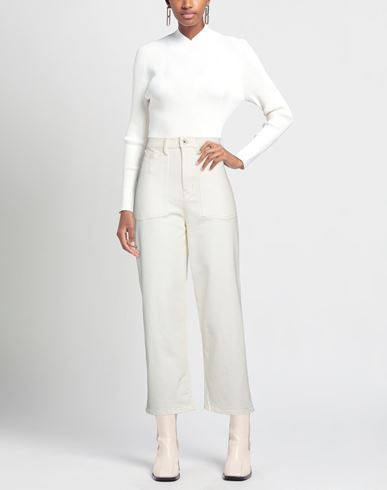 KENZO KENZO Ivory Cotton Elastane Tapered Jeans