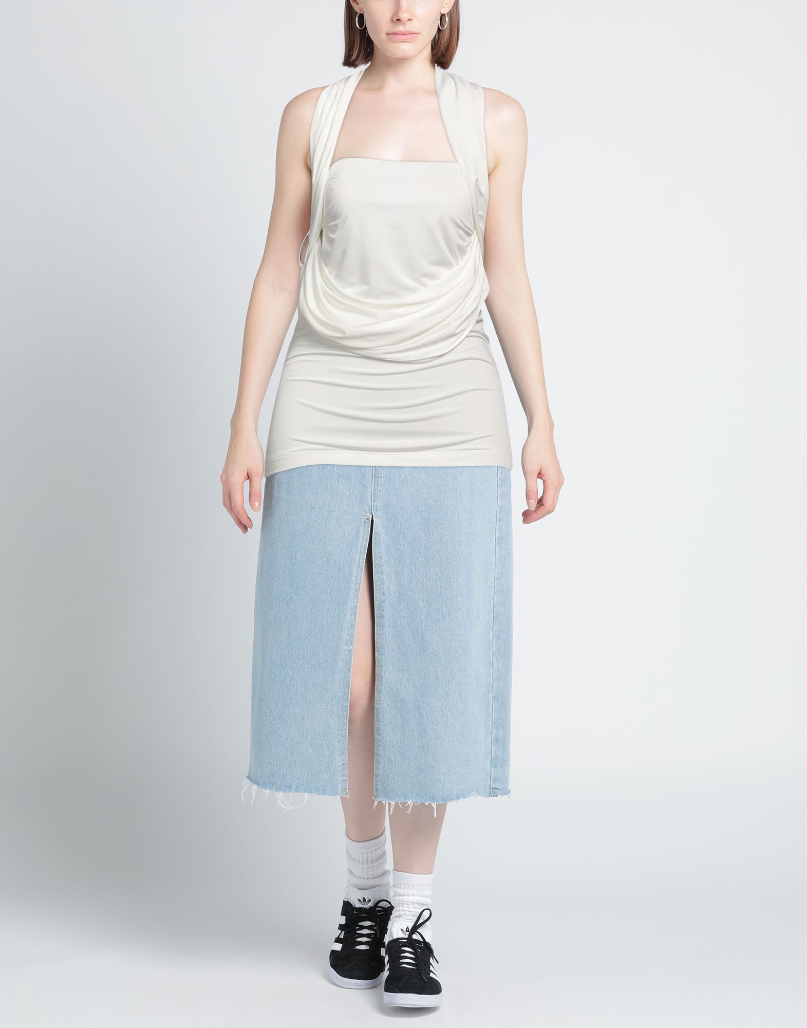 ATTICO Jersey Halterneck Top