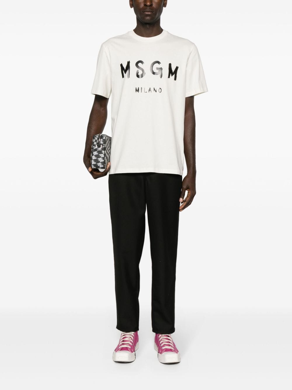MSGM logo-print cotton t-shirt
