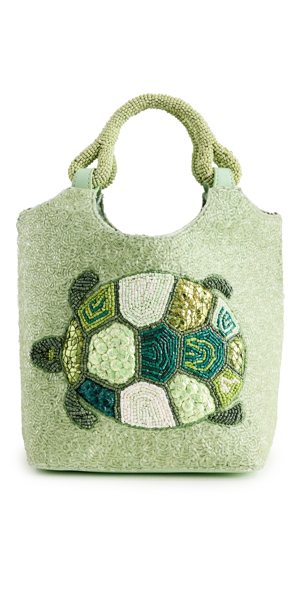 Staud Beaded Cote Bag In Baby Turtle - 30% Off