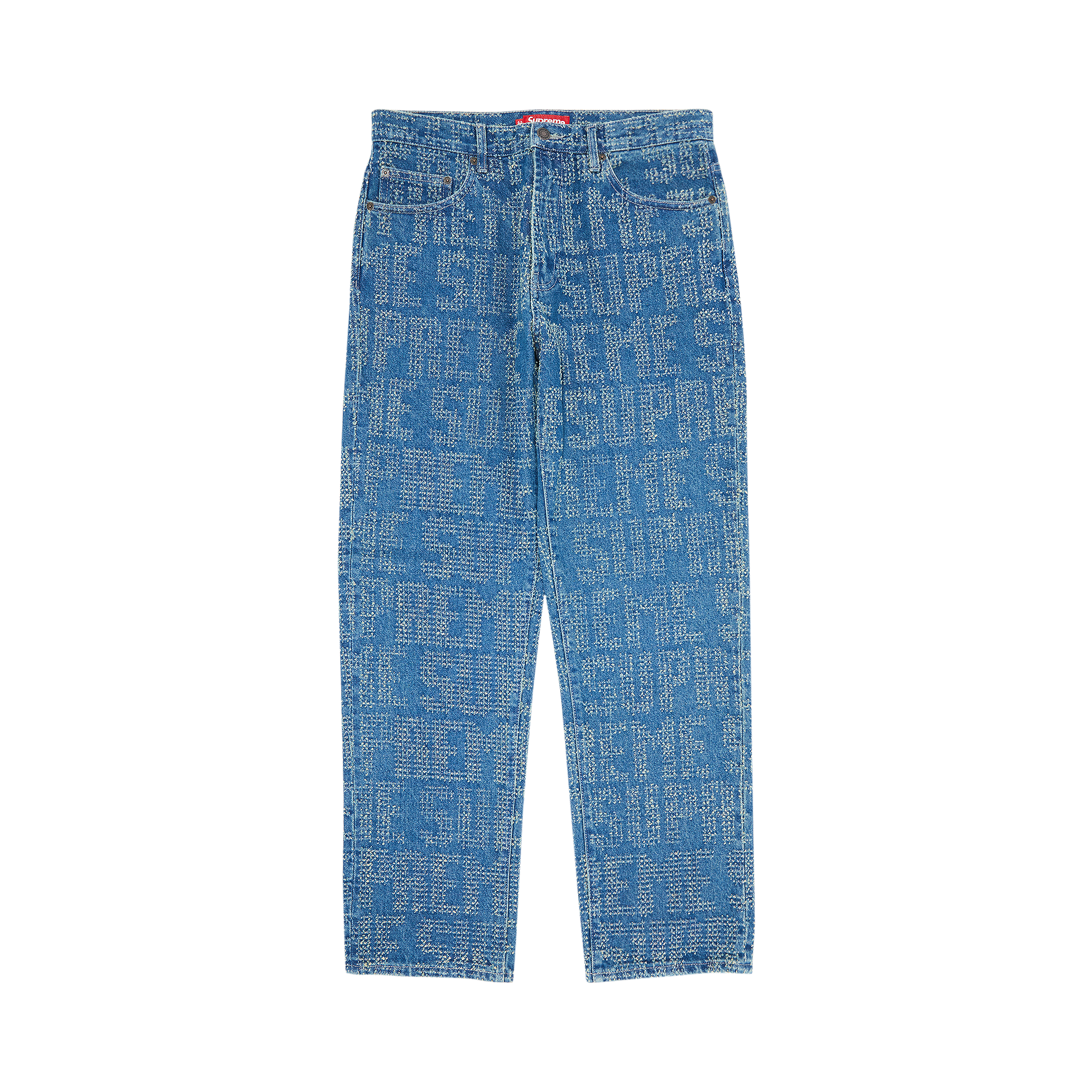 Supreme Needle Punch Regular Jeans - Blue | Editorialist