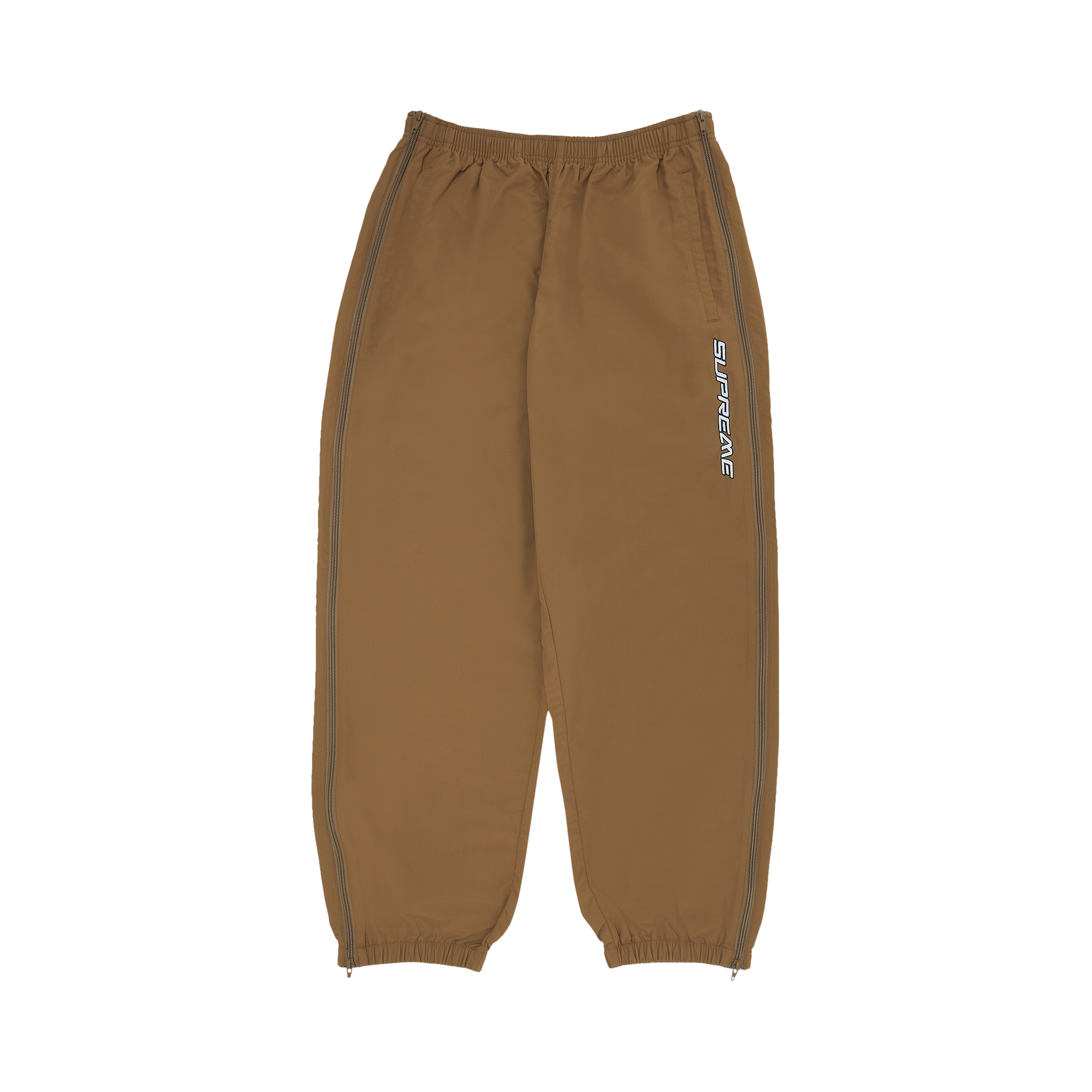【Supreme】Full Zip Baggy Warm Up Pant S 28188259~brown_0.png