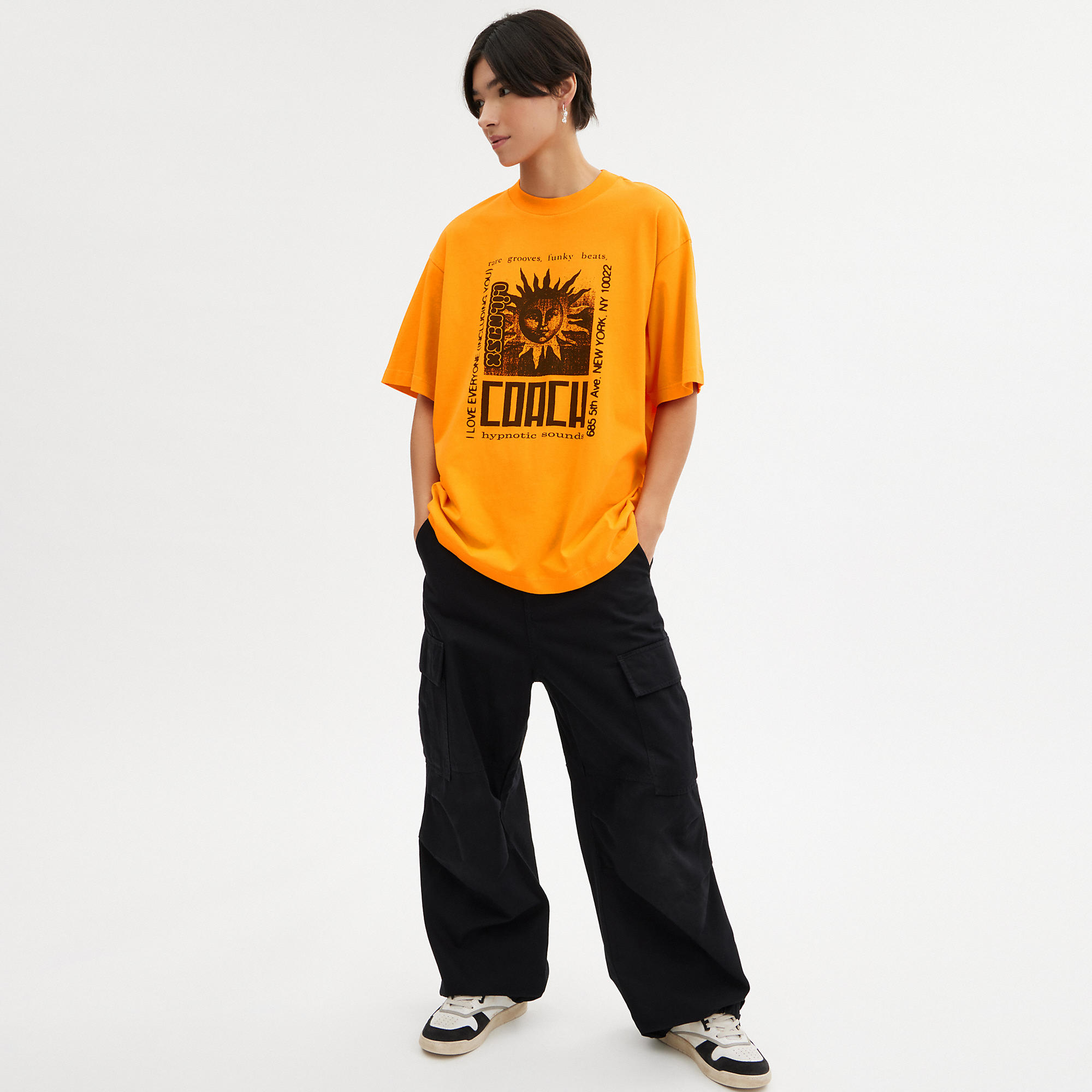 Coach The Lil Nas X Drop Sun T Shirt - Orange | Editorialist