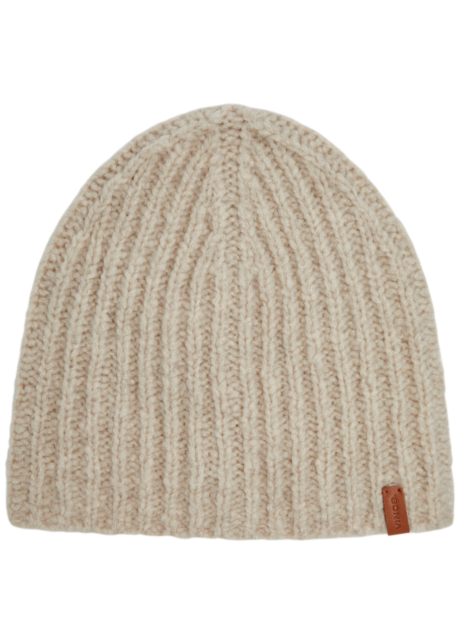 Vince Cashmere And Silk-Blend Beanie - Cream | Editorialist display picture 2