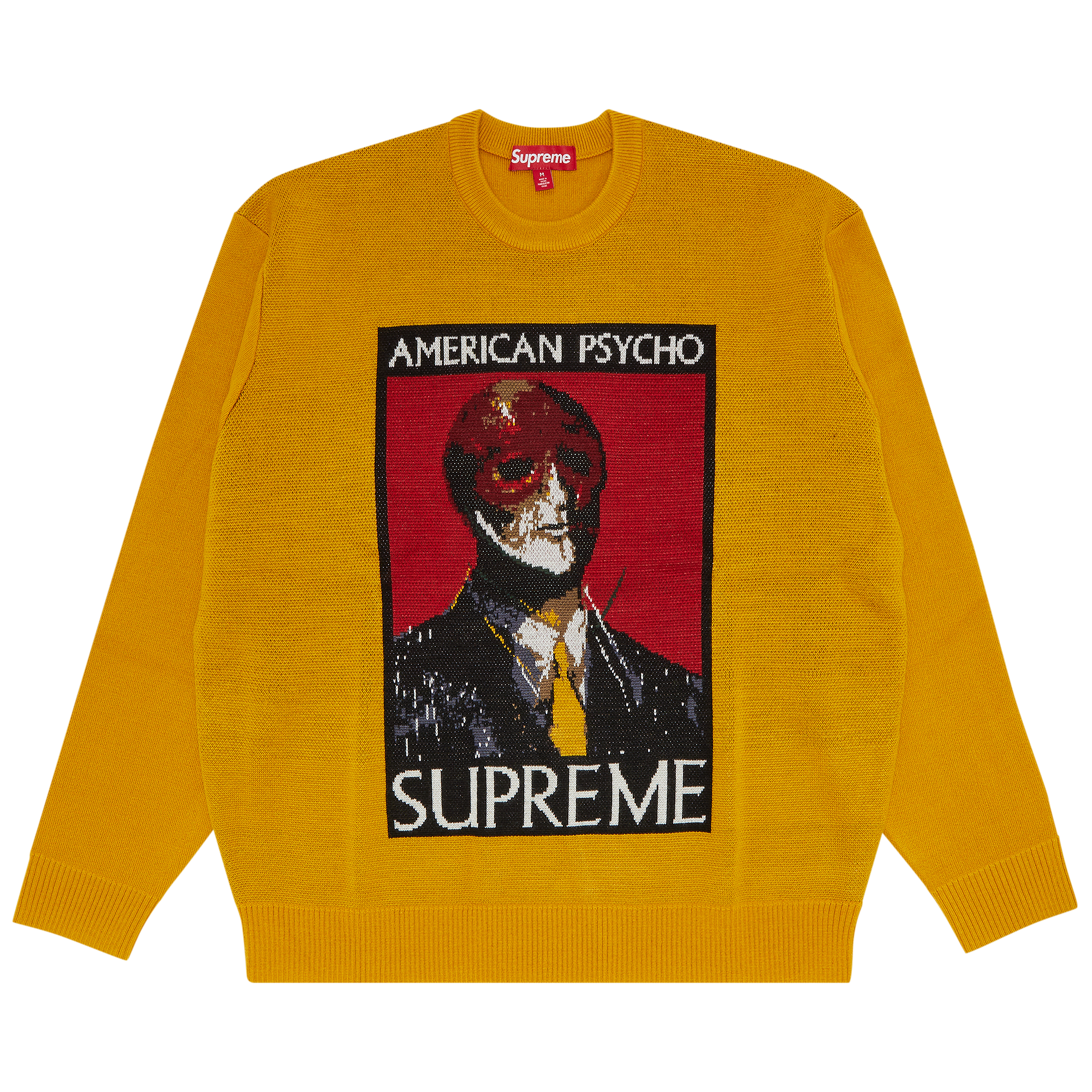 Supreme American Psycho Sweater - Yellow | Editorialist