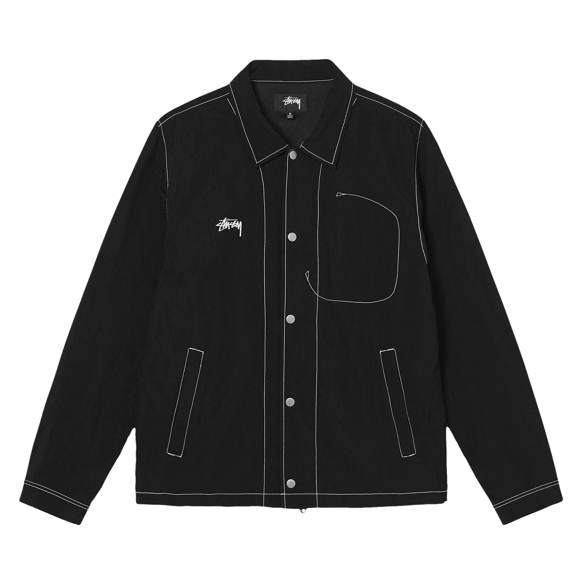 A-COLD-WALL* A-COLD-WALL* Black Cotton Contrast Stitch Jacket