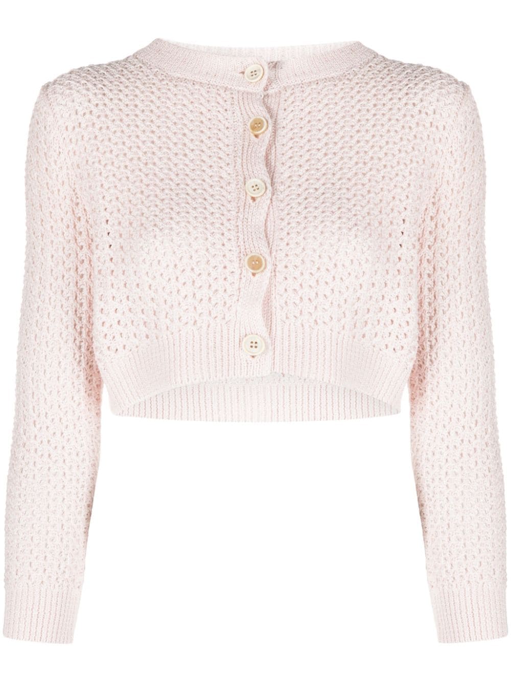 DOLCE & GABBANA Crochet-Knit Corset Top