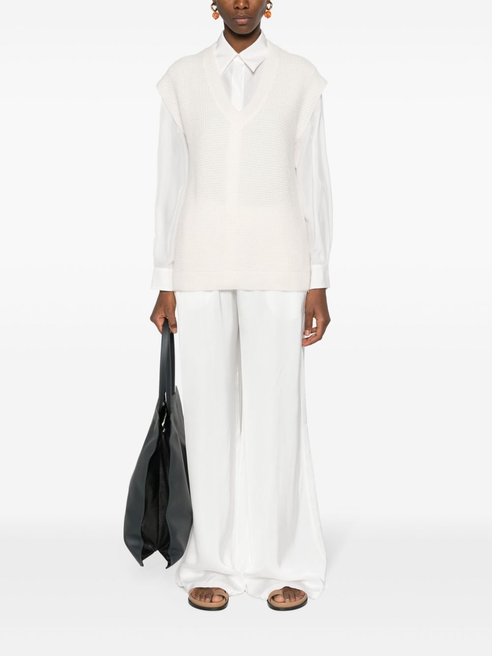 FABIANA FILIPPI Fabiana Filippi V-Neck Knitted Vest