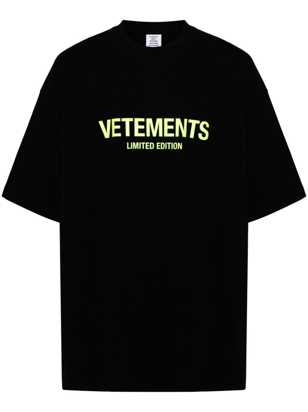 Vetements Logo-Print Cotton T-Shirt - Grey | Editorialist Vetements Logo-Print Cotton T-Shirt - Grey | Editorialist