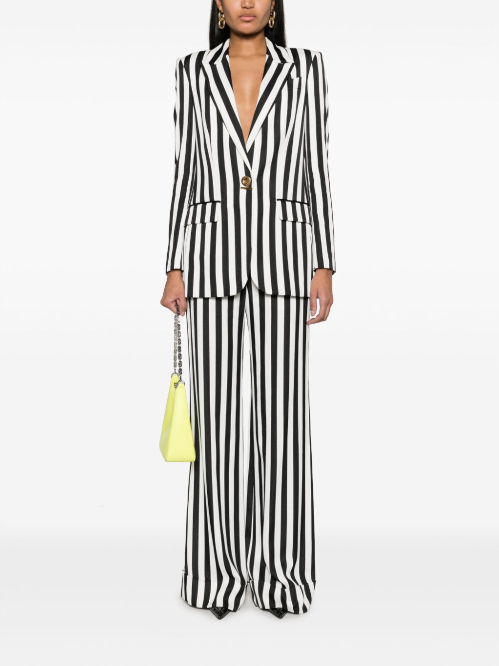 MOSCHINO Moschino Striped Satin Palazzo Pants