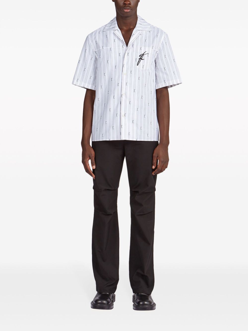 SALVATORE FERRAGAMO logo-print short-sleeve shirt