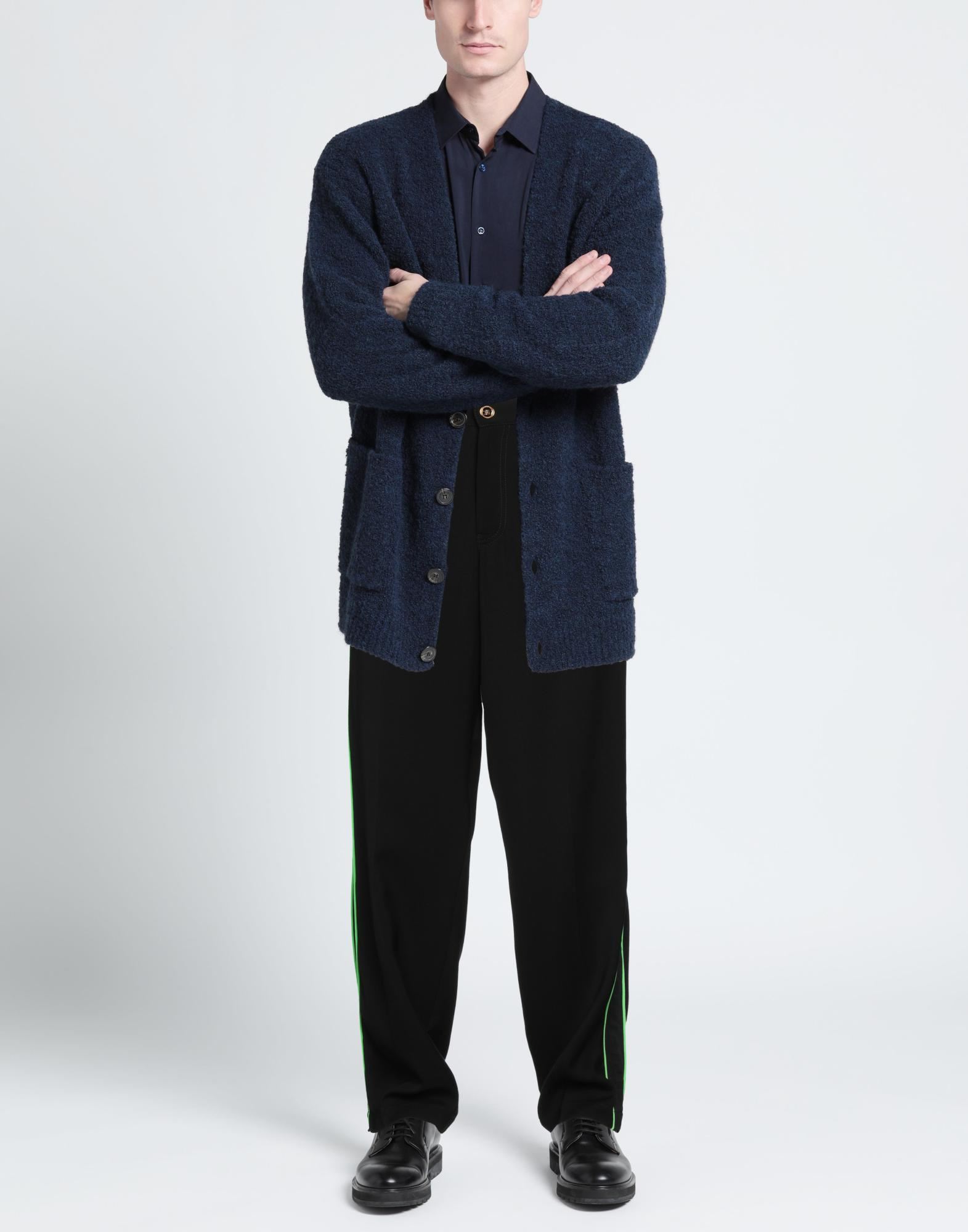 VERSACE Straight Leg Trousers with Side Seam Stripes