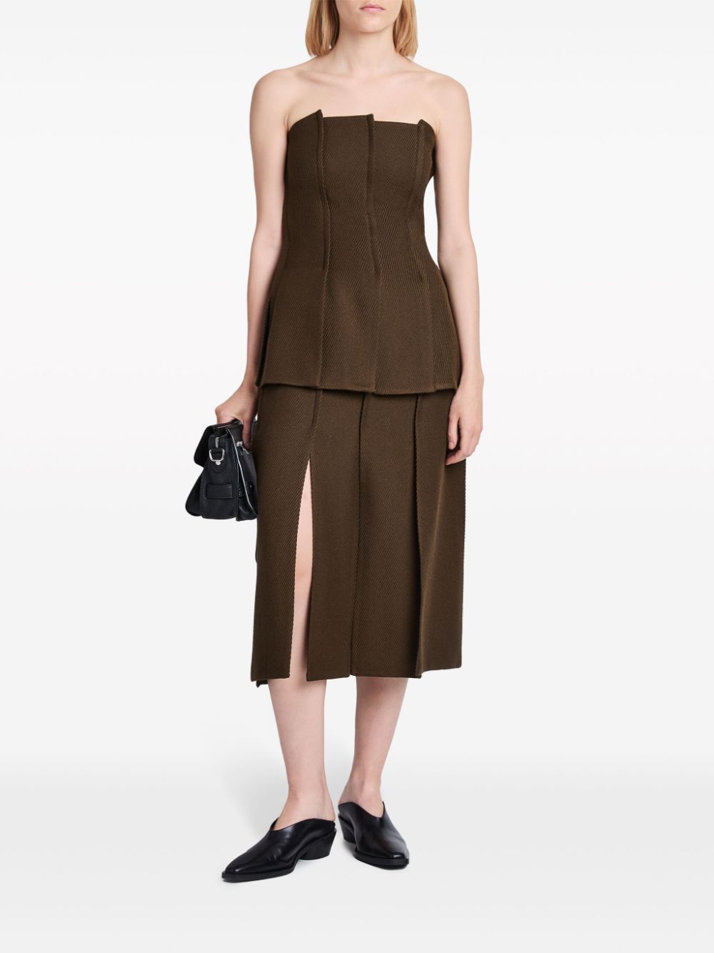 PROENZA SCHOULER Proenza Schouler High-Waist Twill Midi Skirt