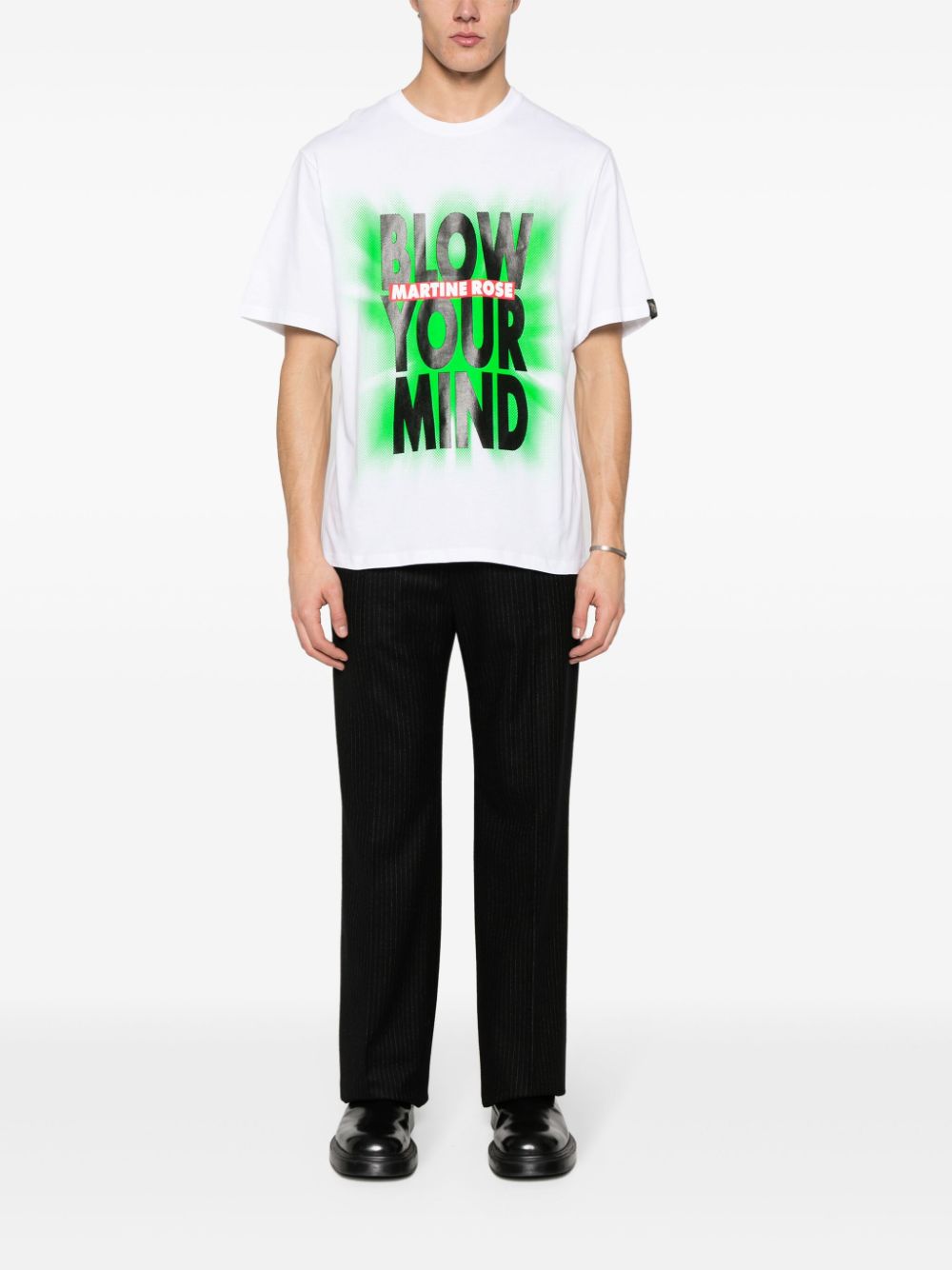 MARTINE ROSE logo-print cotton t-shirt