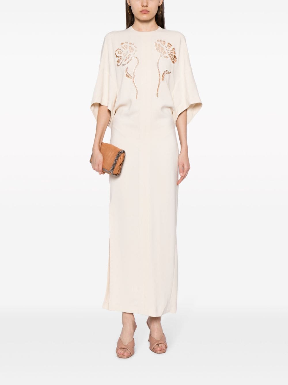 STELLA MCCARTNEY Stella McCartney Broderie-Anglaise Floral Midi Dress