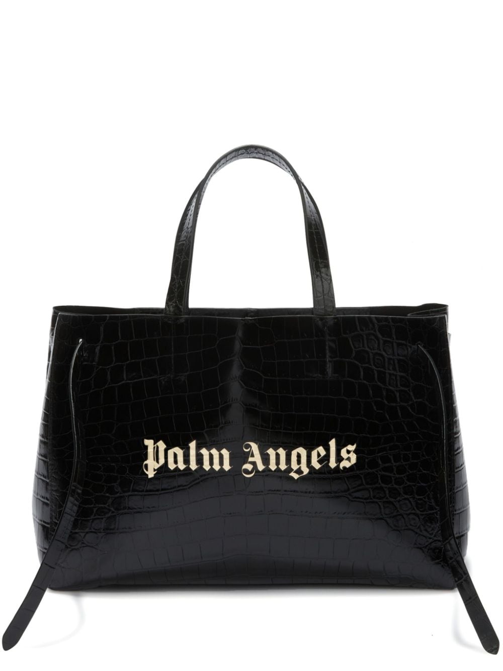 Palm Angels 24/7 Leather Tote Bag In Black - 9% Off | Editorialist