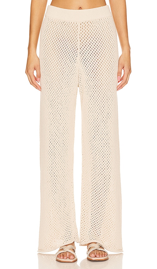 ONIA Crochet Cropped Polo Top