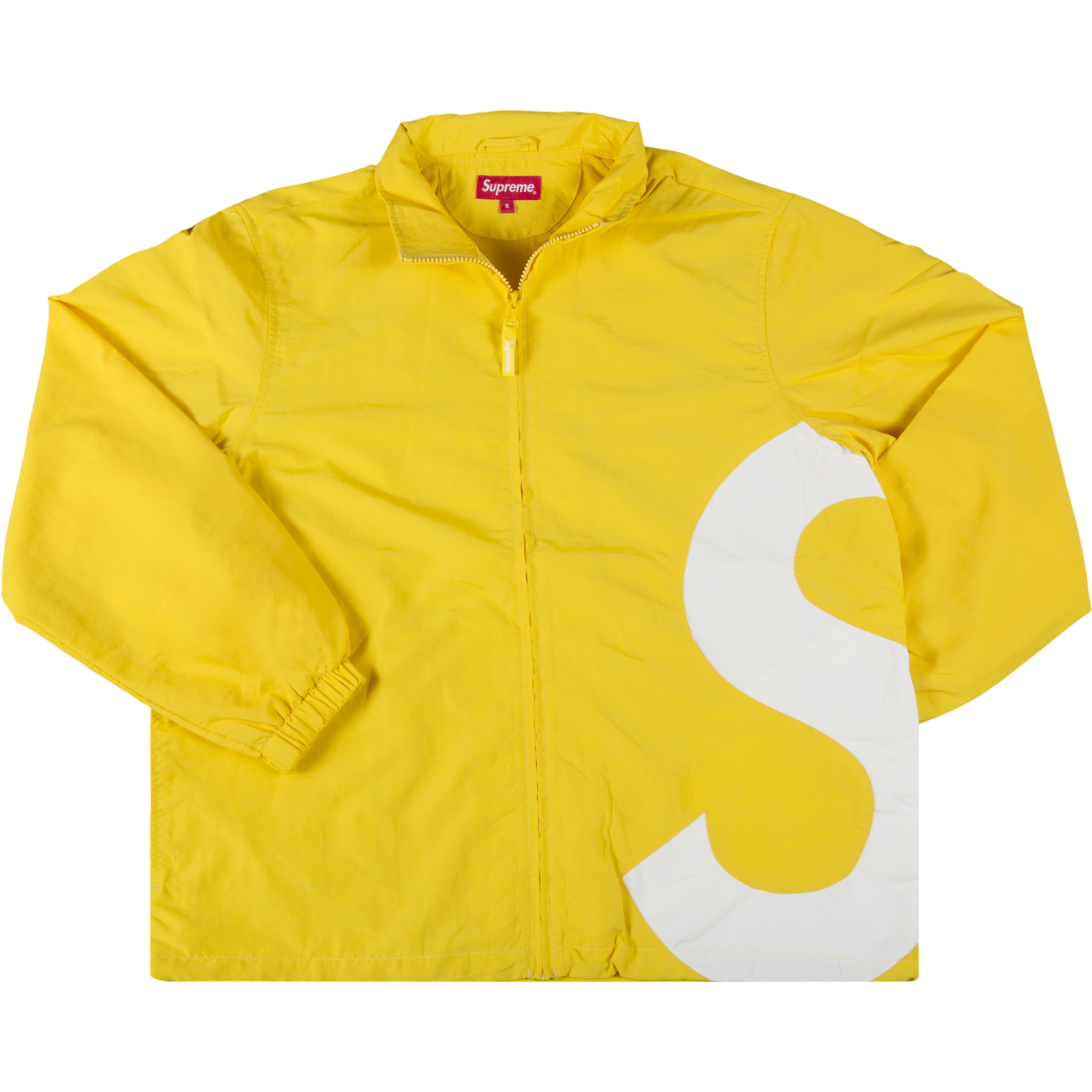 Supreme S Logo Track Jacket - Yellow | Editorialist