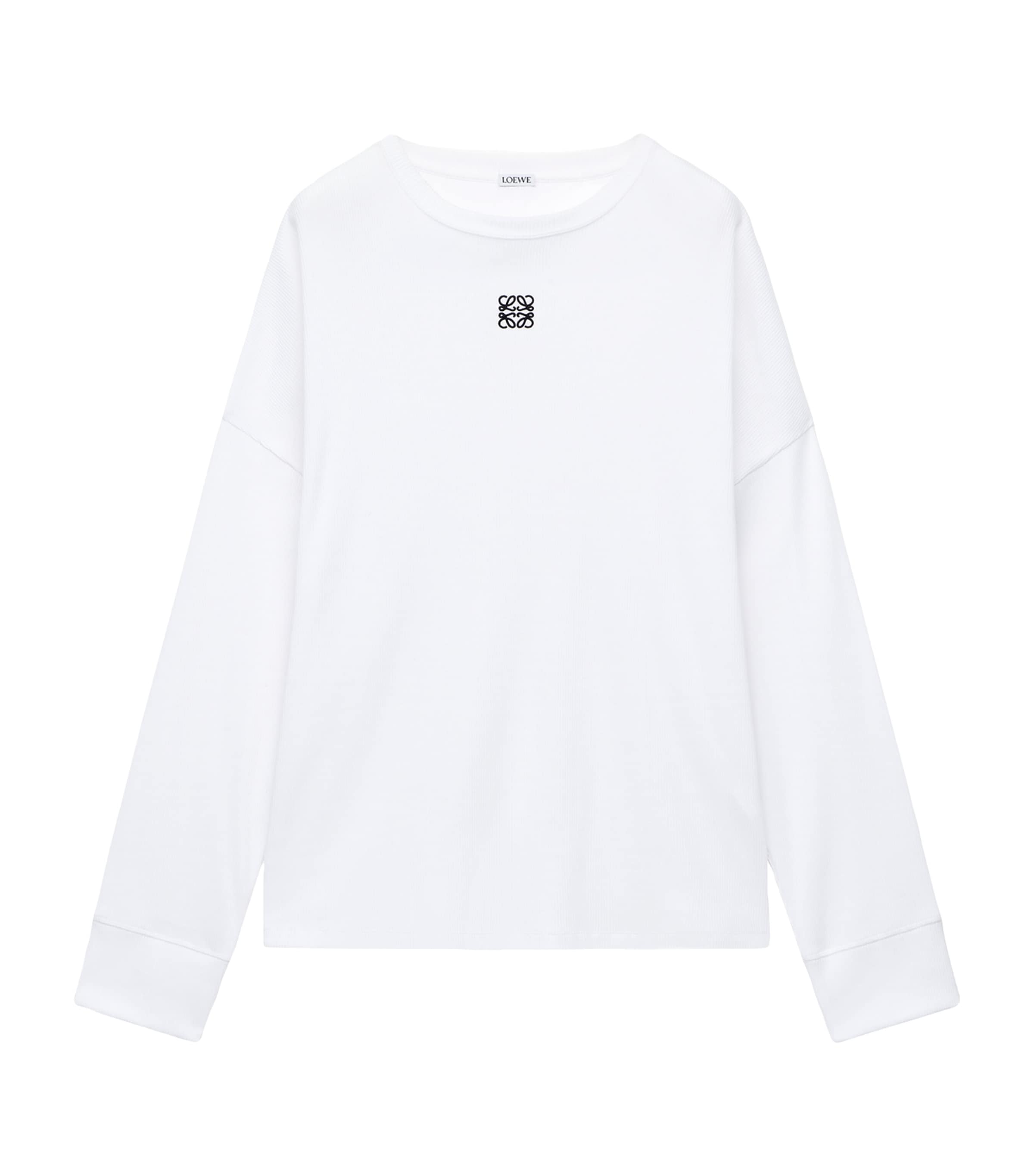LOEWE Colors Long Sleeve Tee ロングスリーブニット Loewe Anagram-Embroidered Cotton-Jersey Long-Sleeved T-Shirt