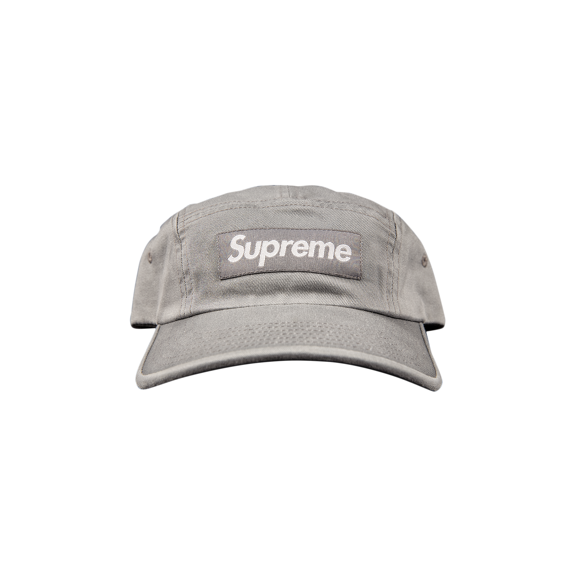 Supreme Washed Chino Twill Camp Cap - Grey | Editorialist
