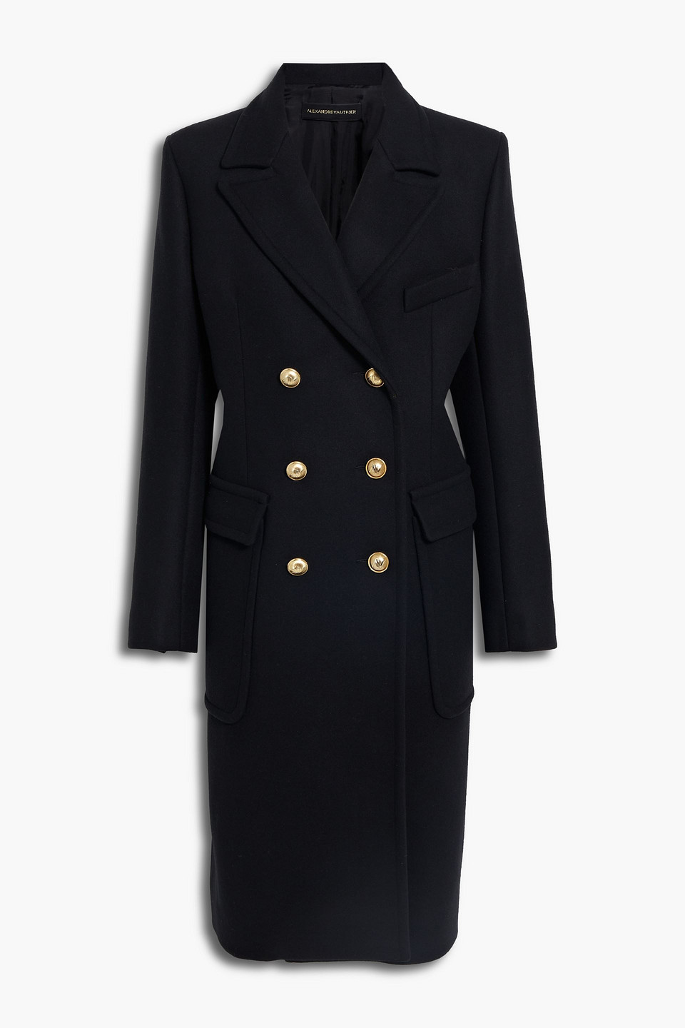 Buy Alexandre Vauthier Double-breasted Wool-blend Felt Coat Fr 42 ...