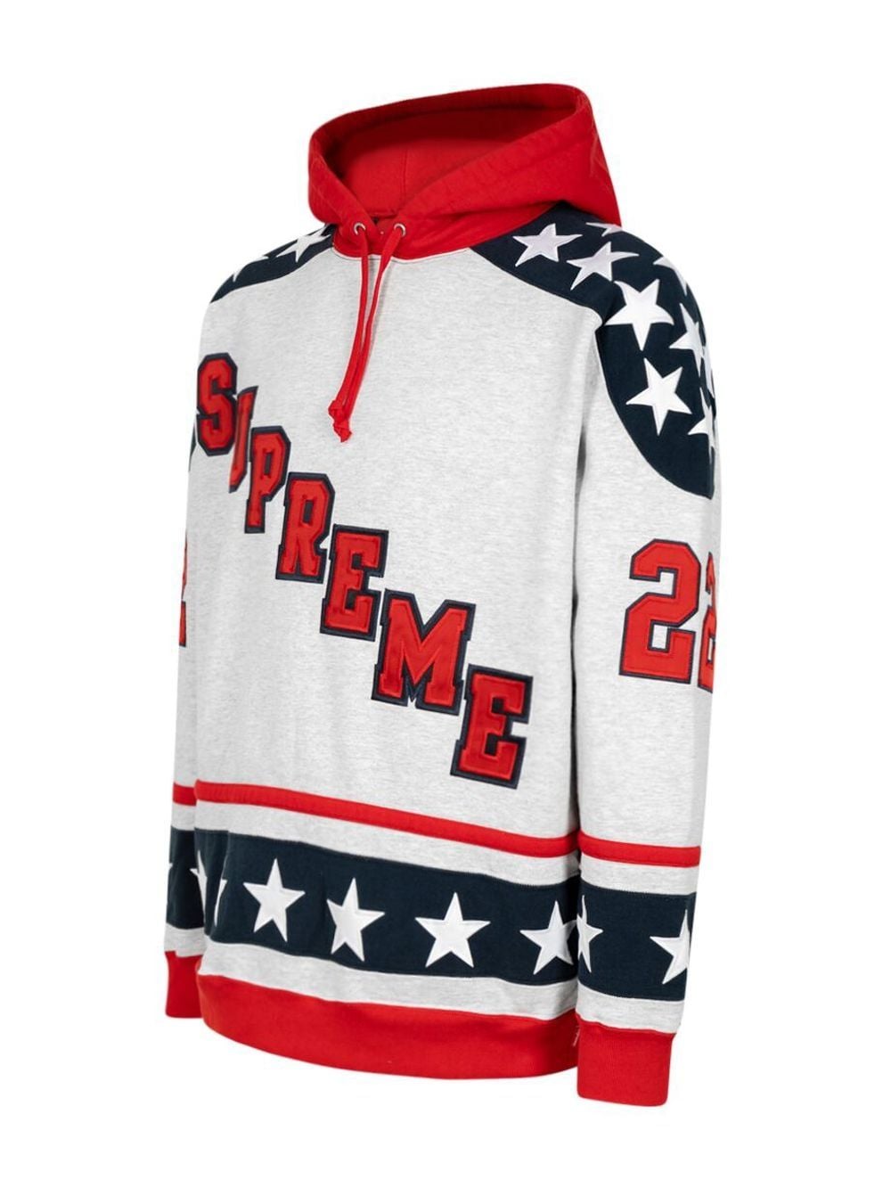 Supreme Hockey Logo Hoodie - White | Editorialist