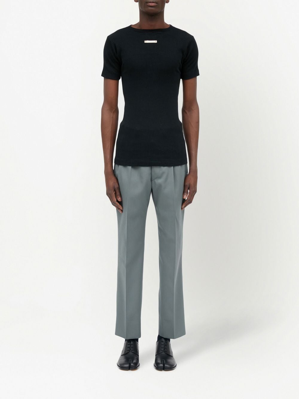MAISON MARGIELA ribbed-knit t-shirt