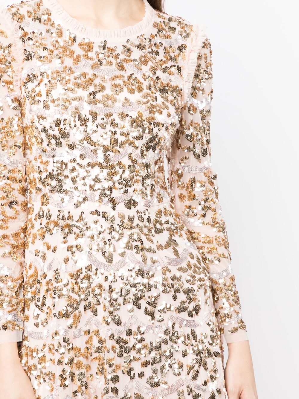 Needle & Thread Sequin-Embellished Maxi Dress In Pink - 61% Off |  Editorialist