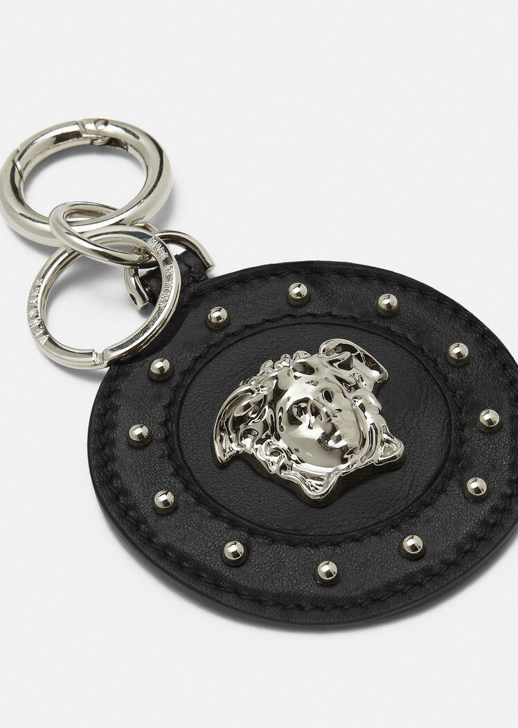 Versace Medusa Studded Key Chain - Orange | Editorialist
