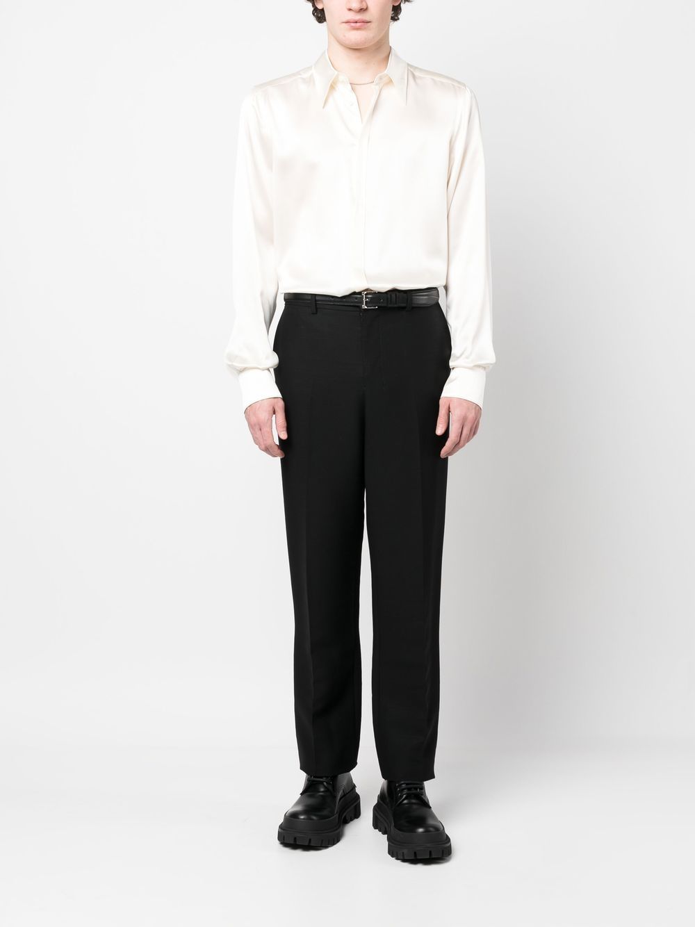 DOLCE & GABBANA long-sleeved silk shirt