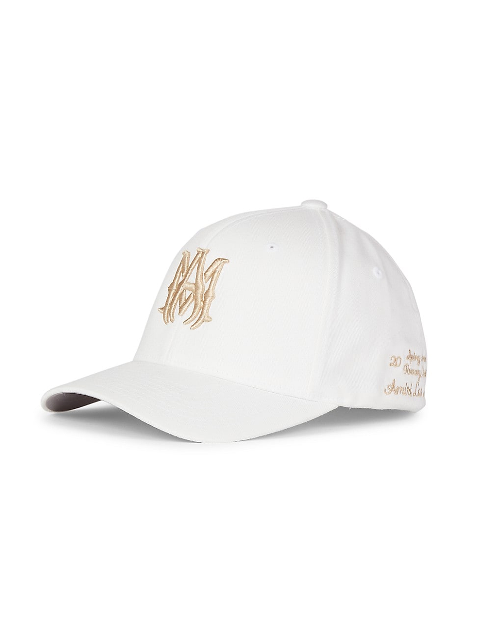 Amiri Ma Logo Baseball Cap In White - 63% Off | Editorialist display picture 2