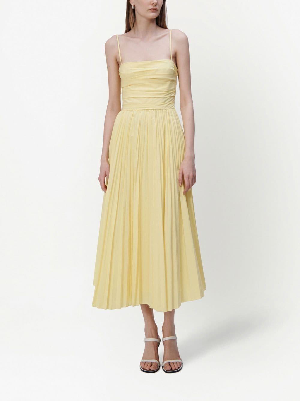 acler fairley midi dress Halewood Maxi Dress Acler Yellow Dress Acler Fairley Drop-Waist Pleated Midi  Dress Anthropologie