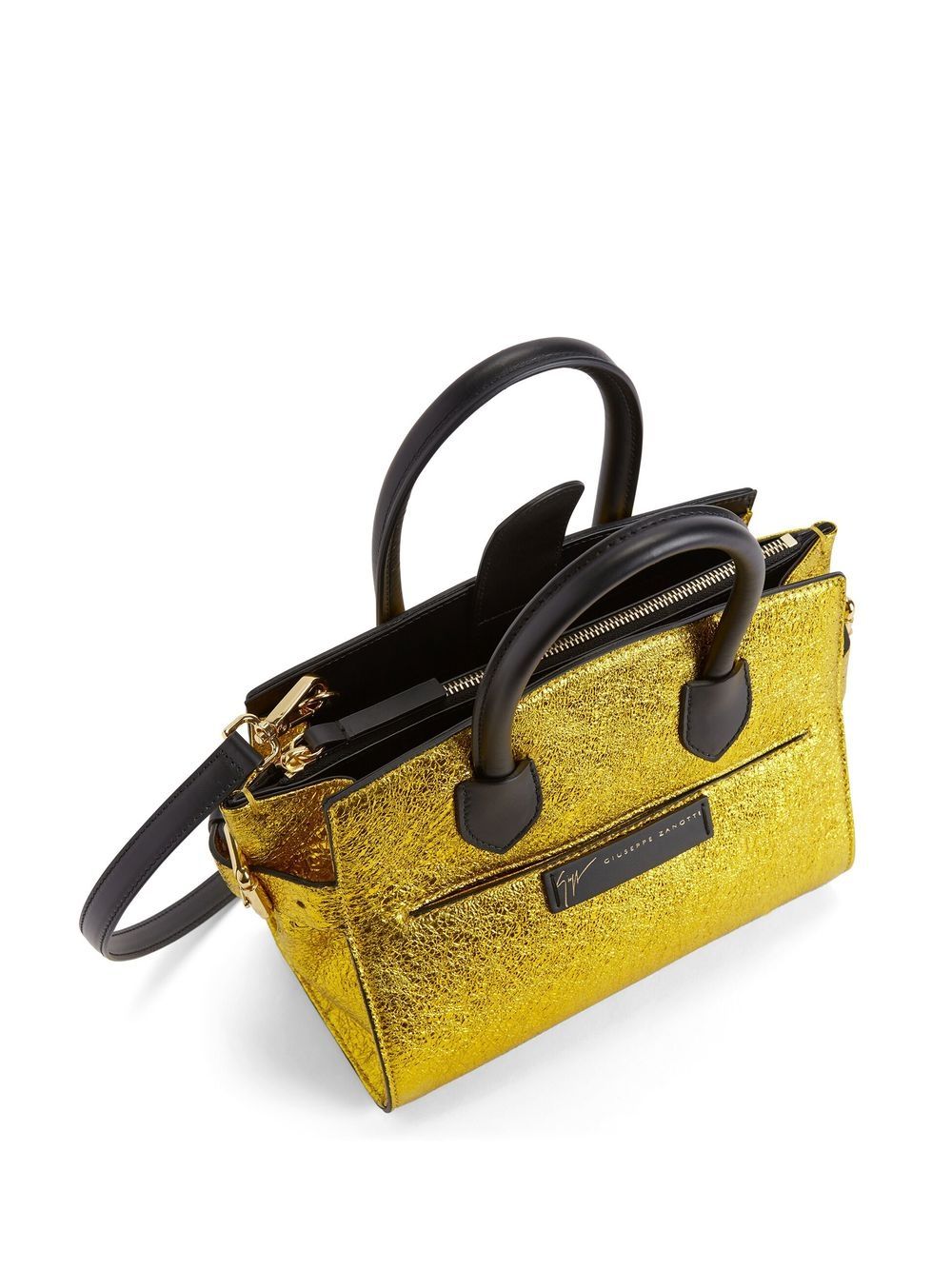 Giuseppe Zanotti Leather Tote Bag In Yellow - 50% Off  display picture 3