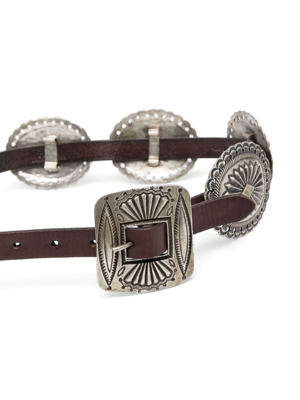 Polo Ralph Lauren Western Engraved Leather Belt - Brown  display picture 1