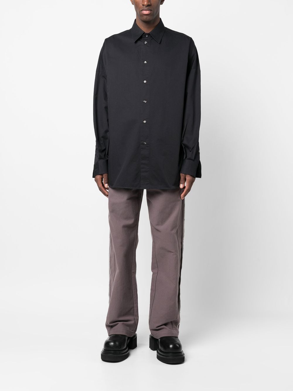 DIESEL® s-limo logo-embroidered shirt