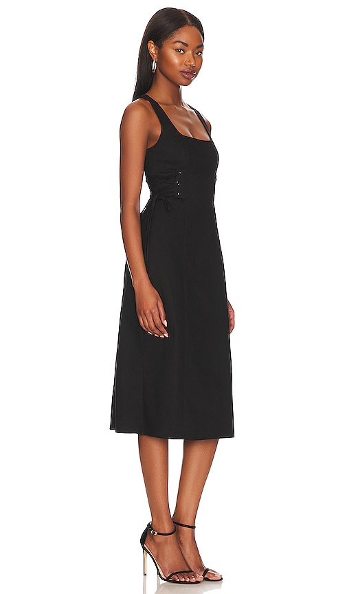 harlow midi dress A.L.C. Harlow Linen Midi Dress in Navy, Size 10