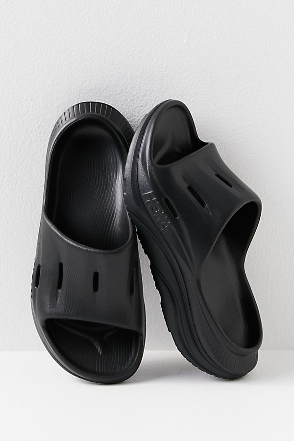 Hoka One One X Wtaps Ora Luxe Slides - Black | Editorialist