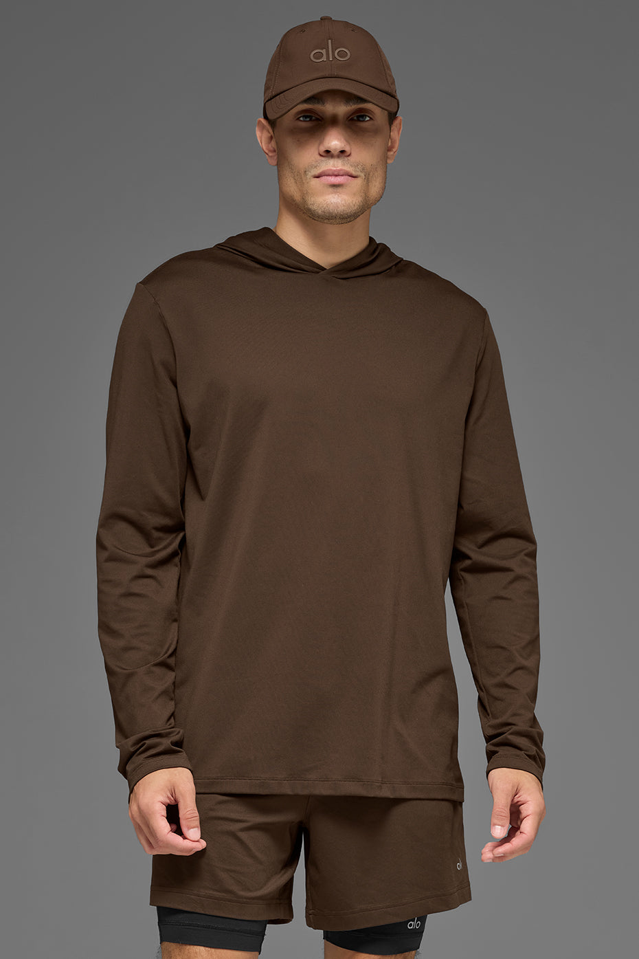 ALO Conquer Reform Long Sleeve With Hood Top