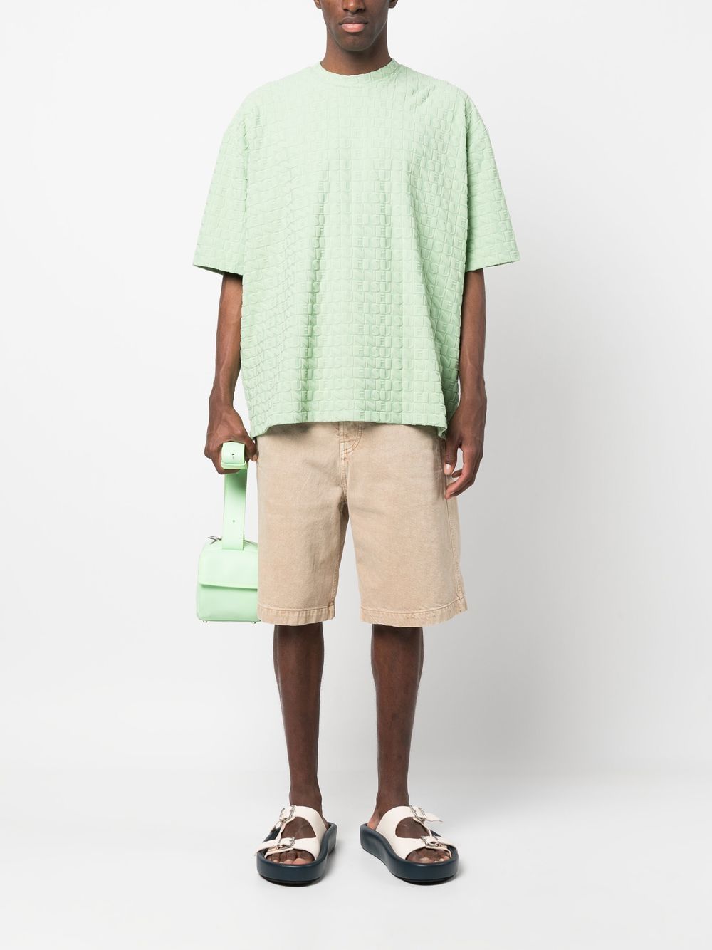 SUNNEI debossed-monogram t-shirt