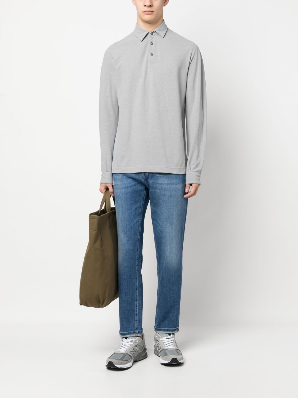 Zanone Ice Cotton Polo Shirt - Grey | Editorialist