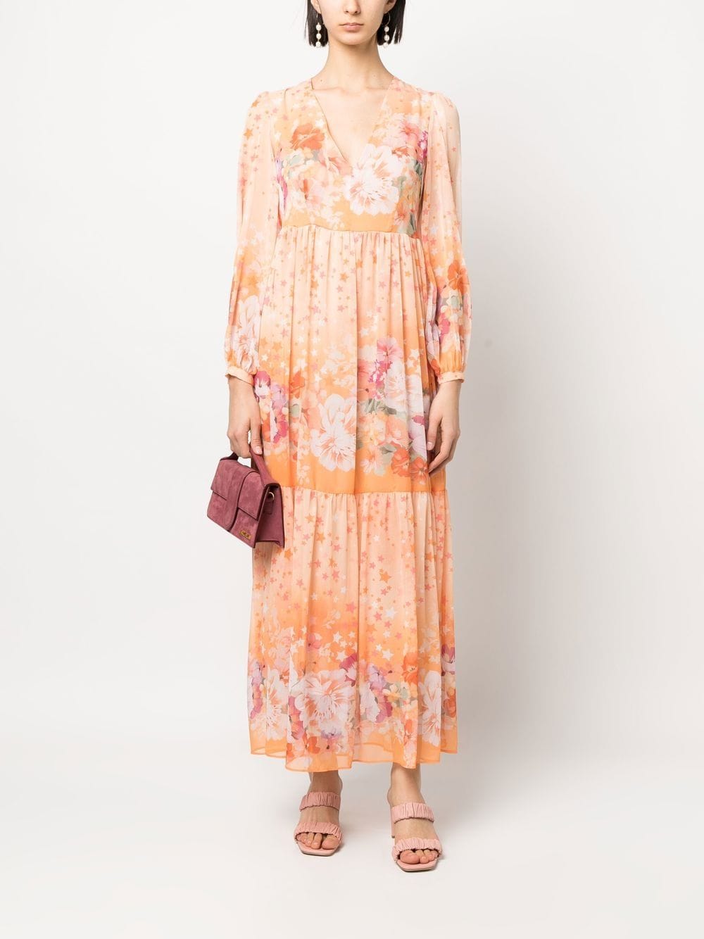 TWINSET TWINSET Floral-Print Empire-Line Dress