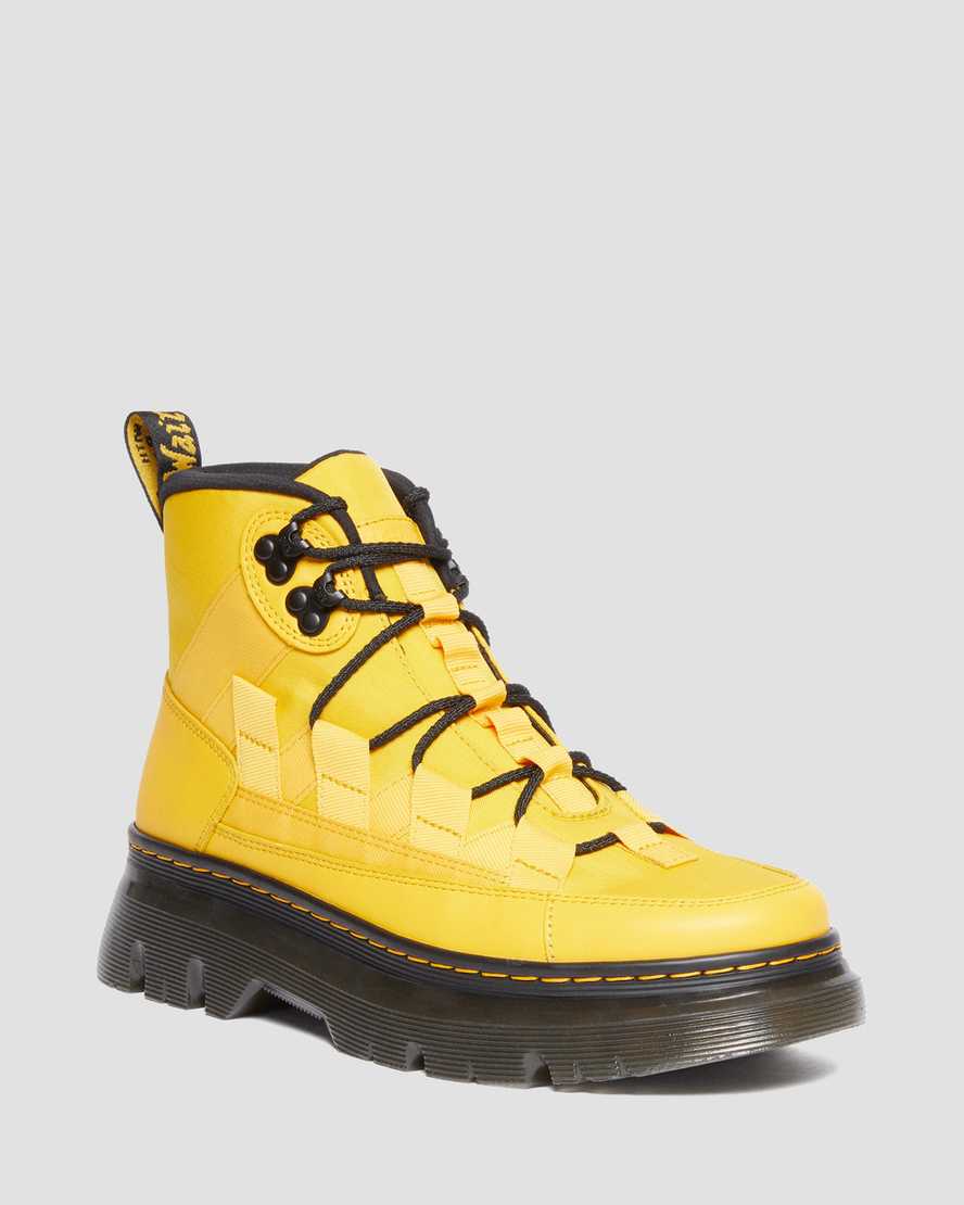 Dr. Martens Boury Nylon & Leather Casual Boots In Yellow  display picture 1