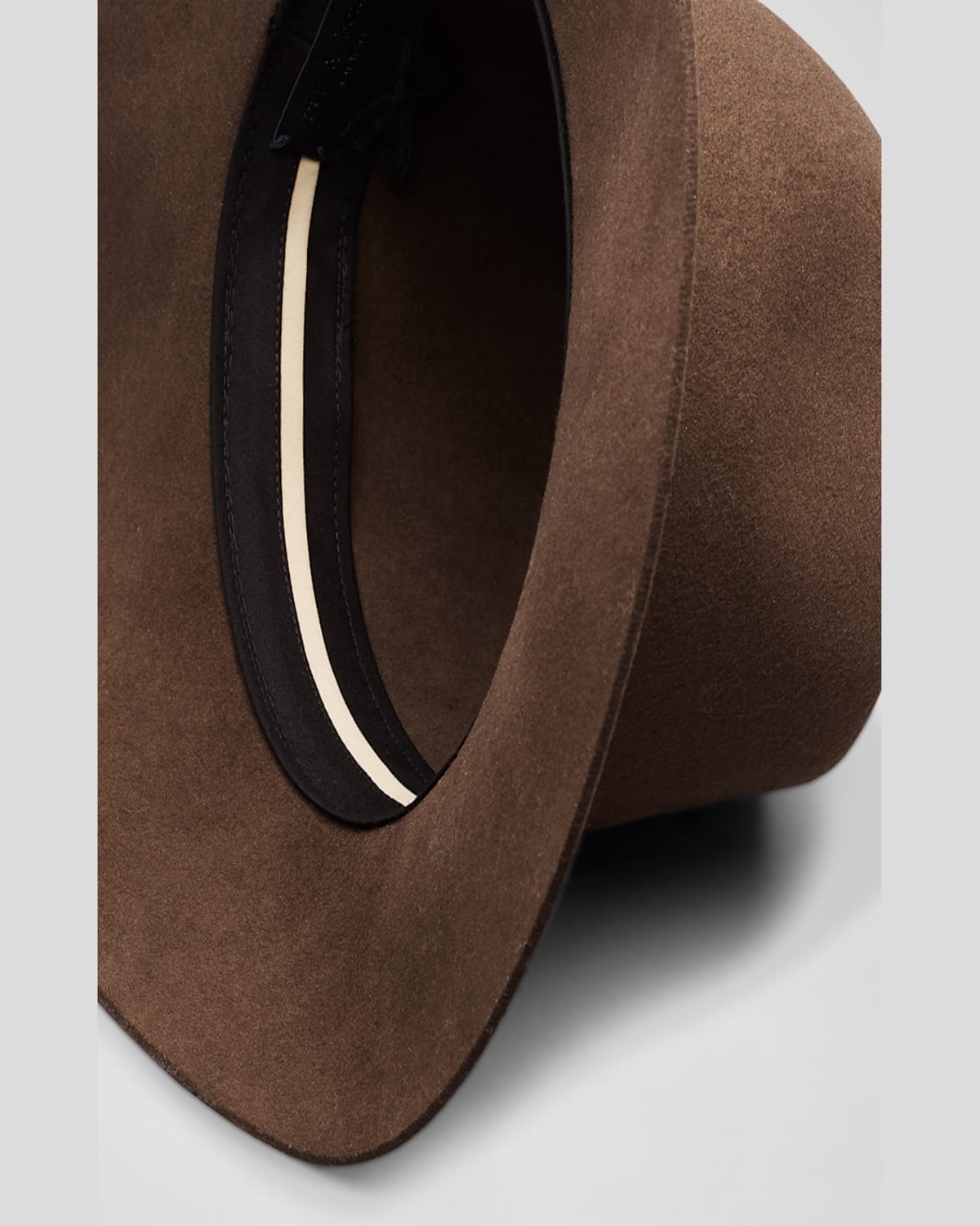 Rag & Bone Wool Fedora with Leather Band, Pecan, Women\'s, S, Hats Fedoras rag & bone Women main image 2
