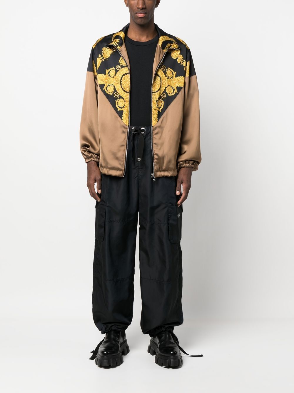 VERSACE Versace Logo-Print Cargo Trousers