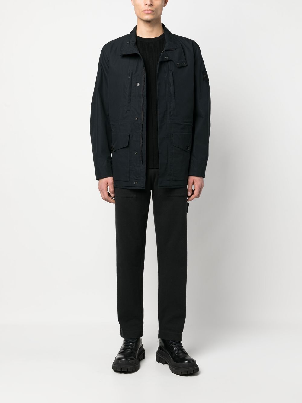 STONE ISLAND Stone Island Compass Patch Long-Sleeved Jacket