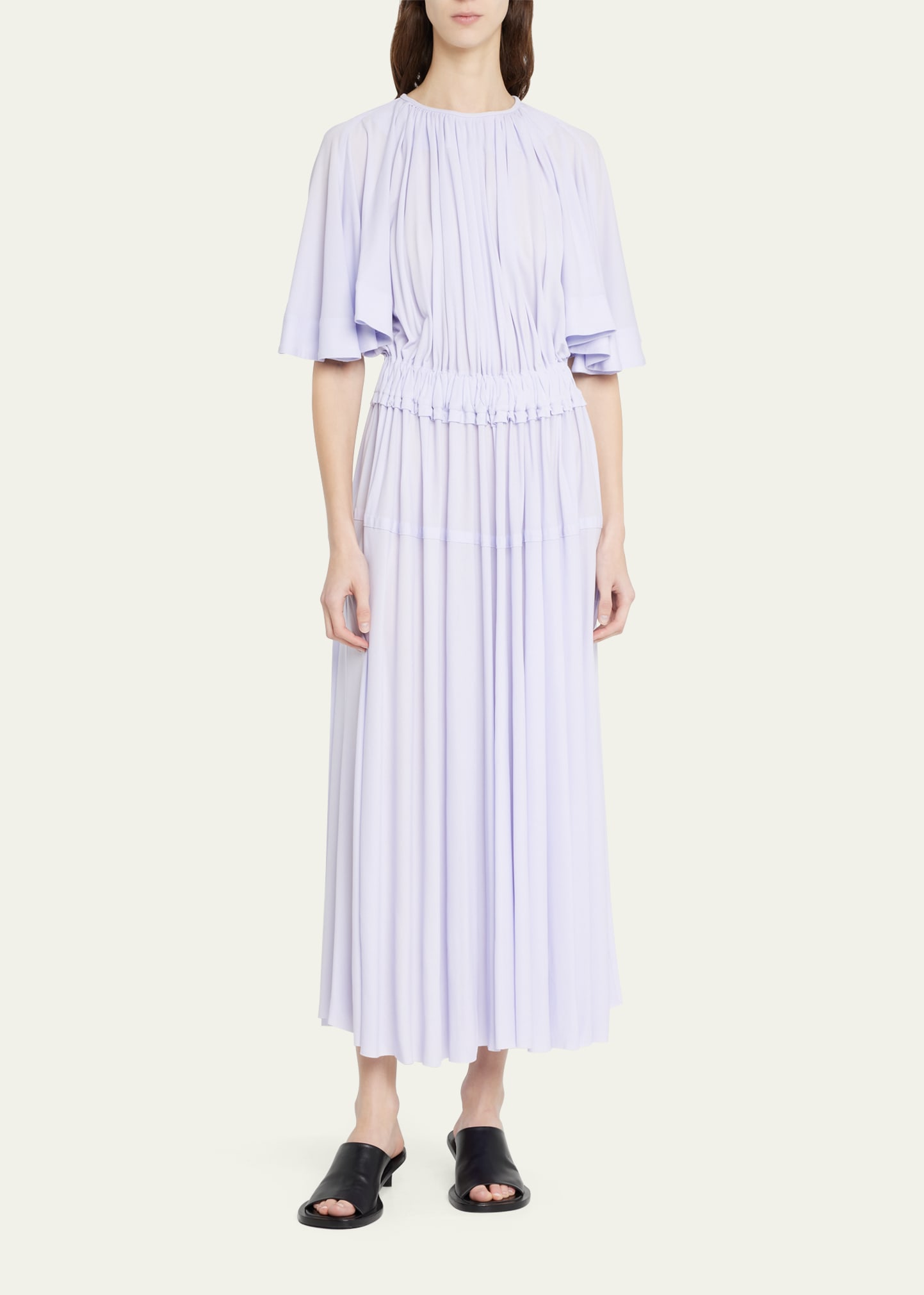 sachin and babi light blue dress Lavender Chiffon Maxi Dress Sleeveless Lined | Bridesmaid