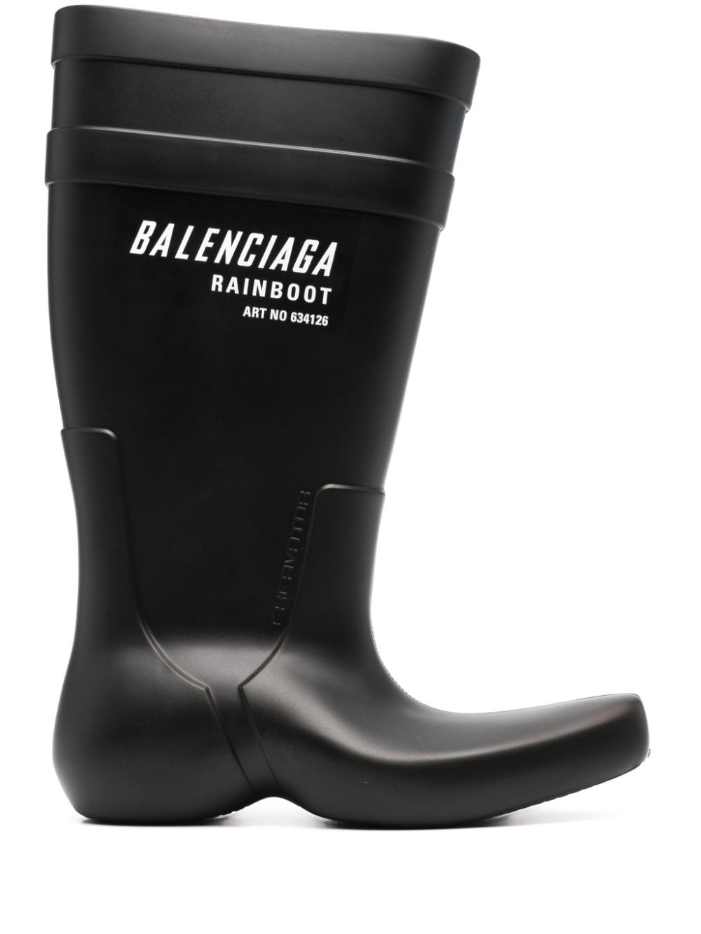 Balenciaga Knee-High Rain Boots - Black | Editorialist