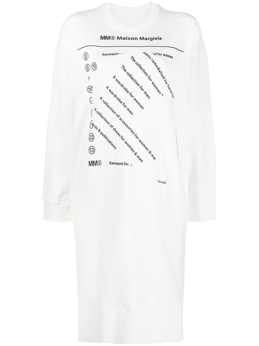MAISON MARGIELA MM6 Maison Margiela Logo Print Sweatshirt Dress