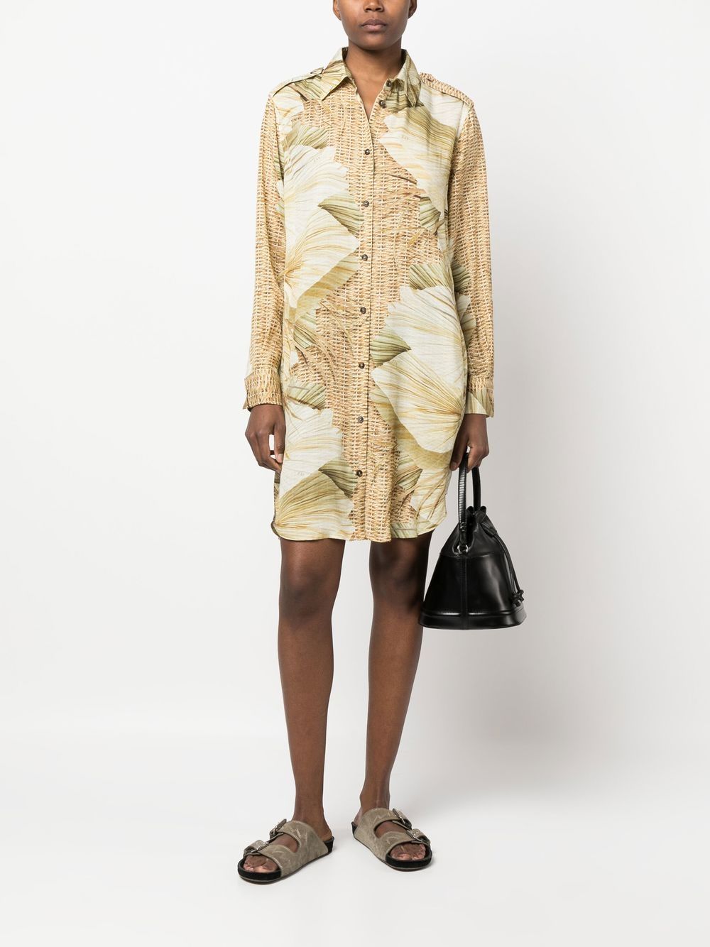 FAY Ipanema Dreams Print Shirt Dress