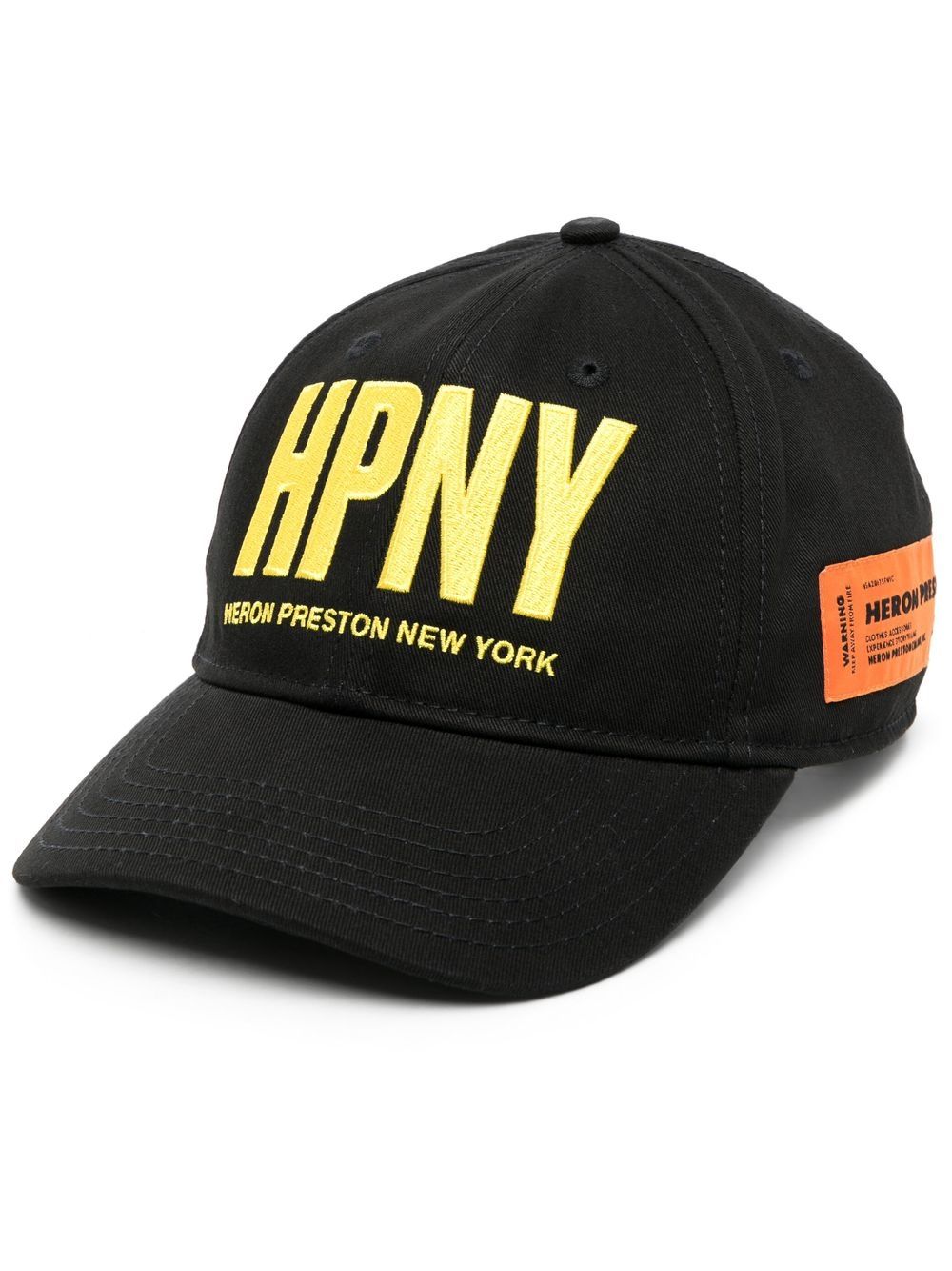 Heron Preston Hpny Logo-Embroidered Baseball Cap In Black - 37